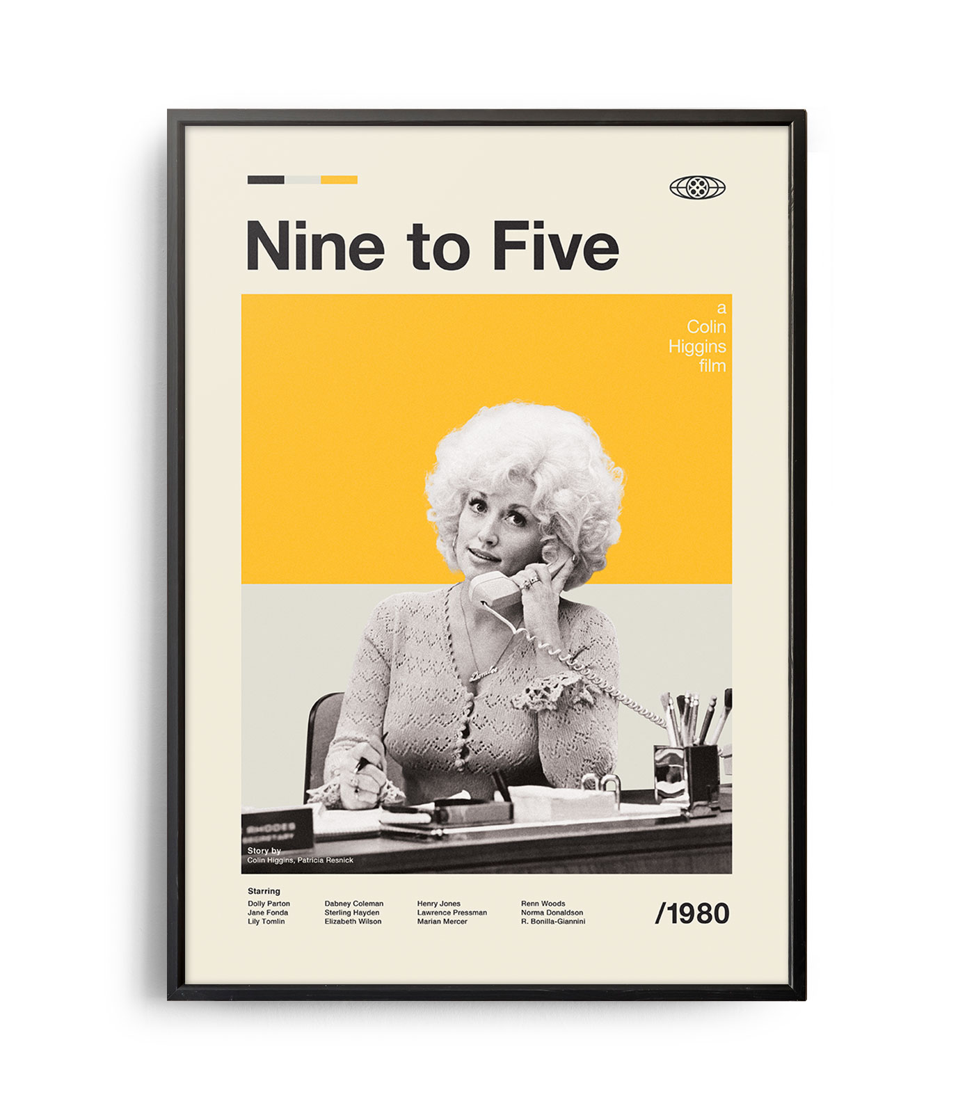 Mid century Modern Nine To Five Movie Poster Weekend Poster Mid century Modern Nine To Five Movie Poster Weekend Poster