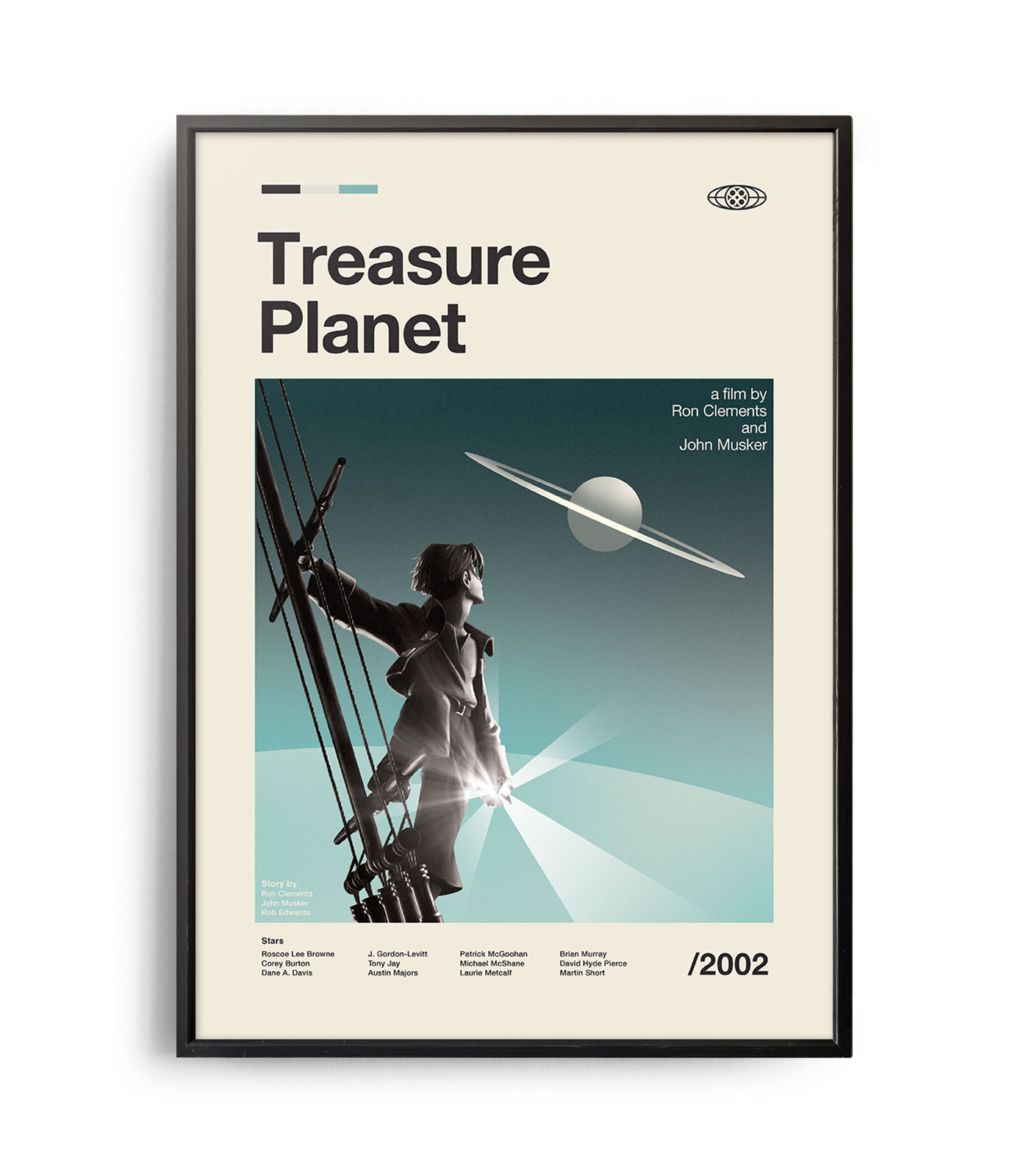 Mid-century modern Treasure Planet movie poster - Weekend Poster